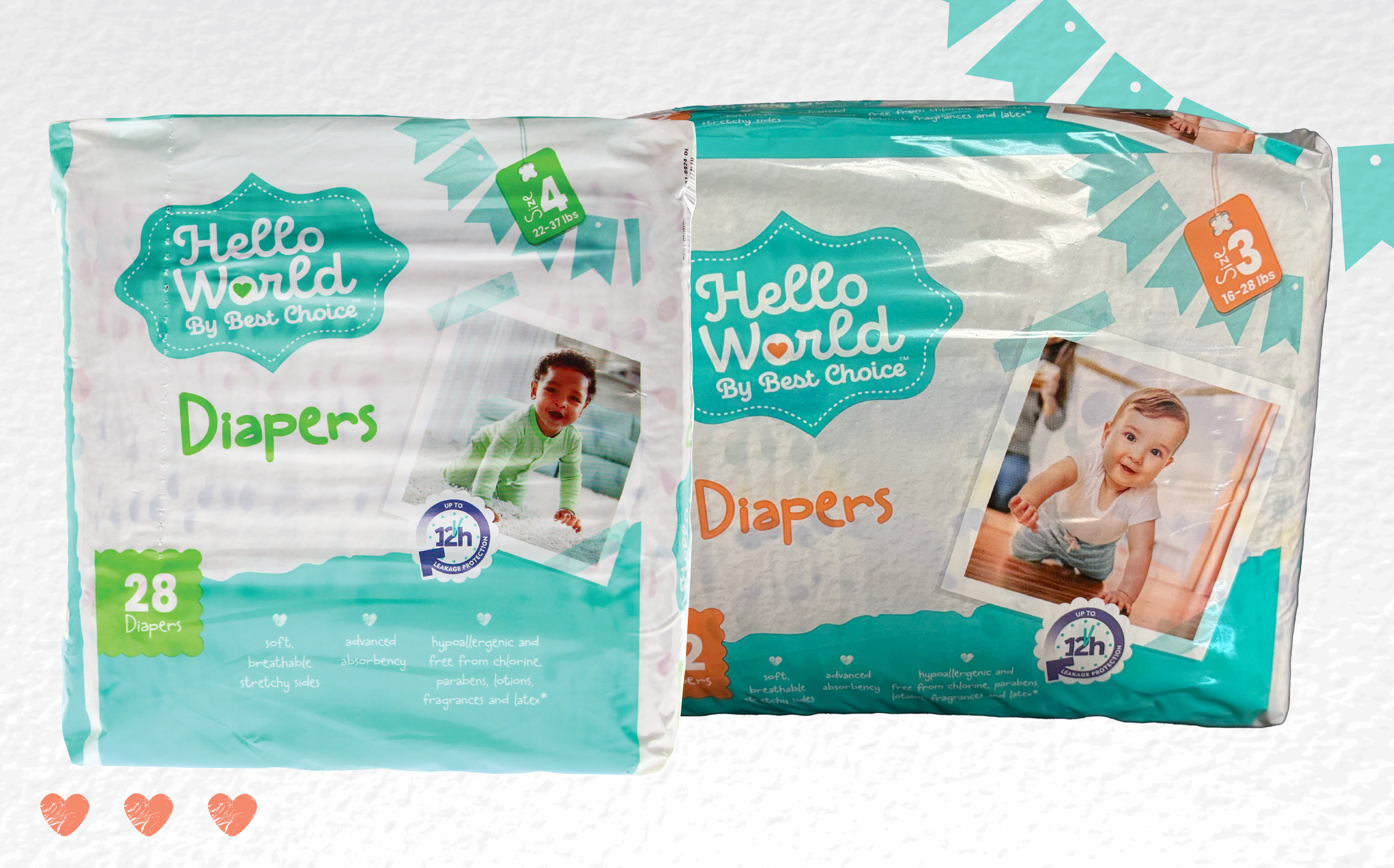 Medium Diapers – Hello World by Best Choice